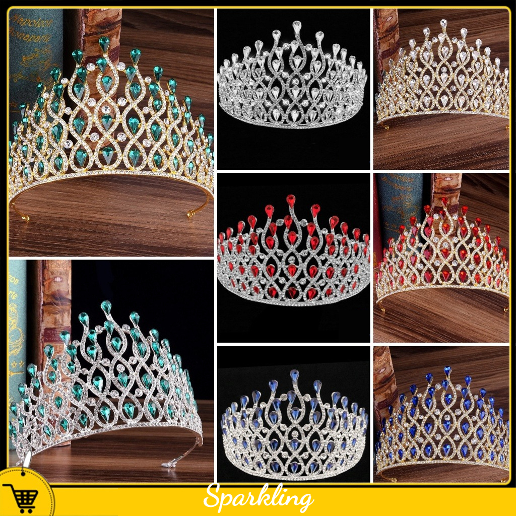 Queen New Crown Crystal Tiaras Bridal Hair Jewelry Wedding Hair ...