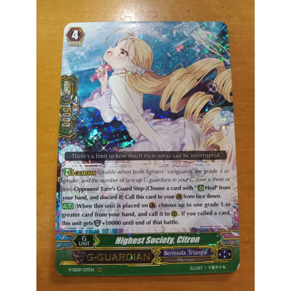 CFV Highest Society, Citron V-SS09 RRR Cardfight Vanguard English Bermuda Triangle | Shopee ...