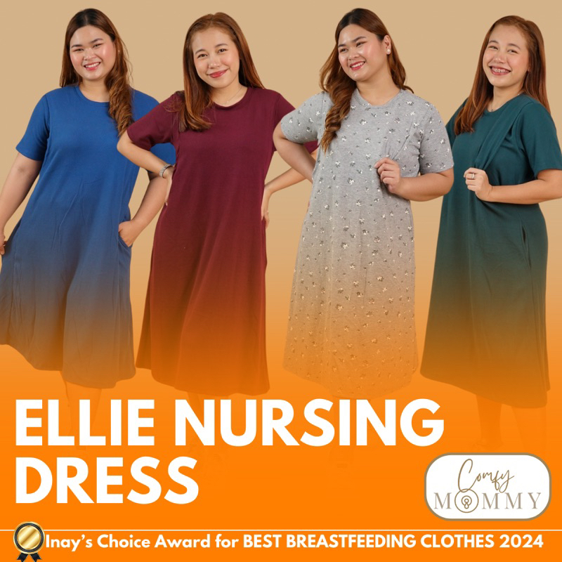 ELLIE NURSING / BREASTFEEDING DRESS || COMFY MOMMY | Shopee Philippines