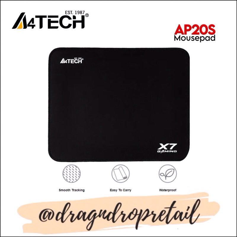 A4TECH AP20S Mousepad Mouse Pad (Black) | Shopee Philippines