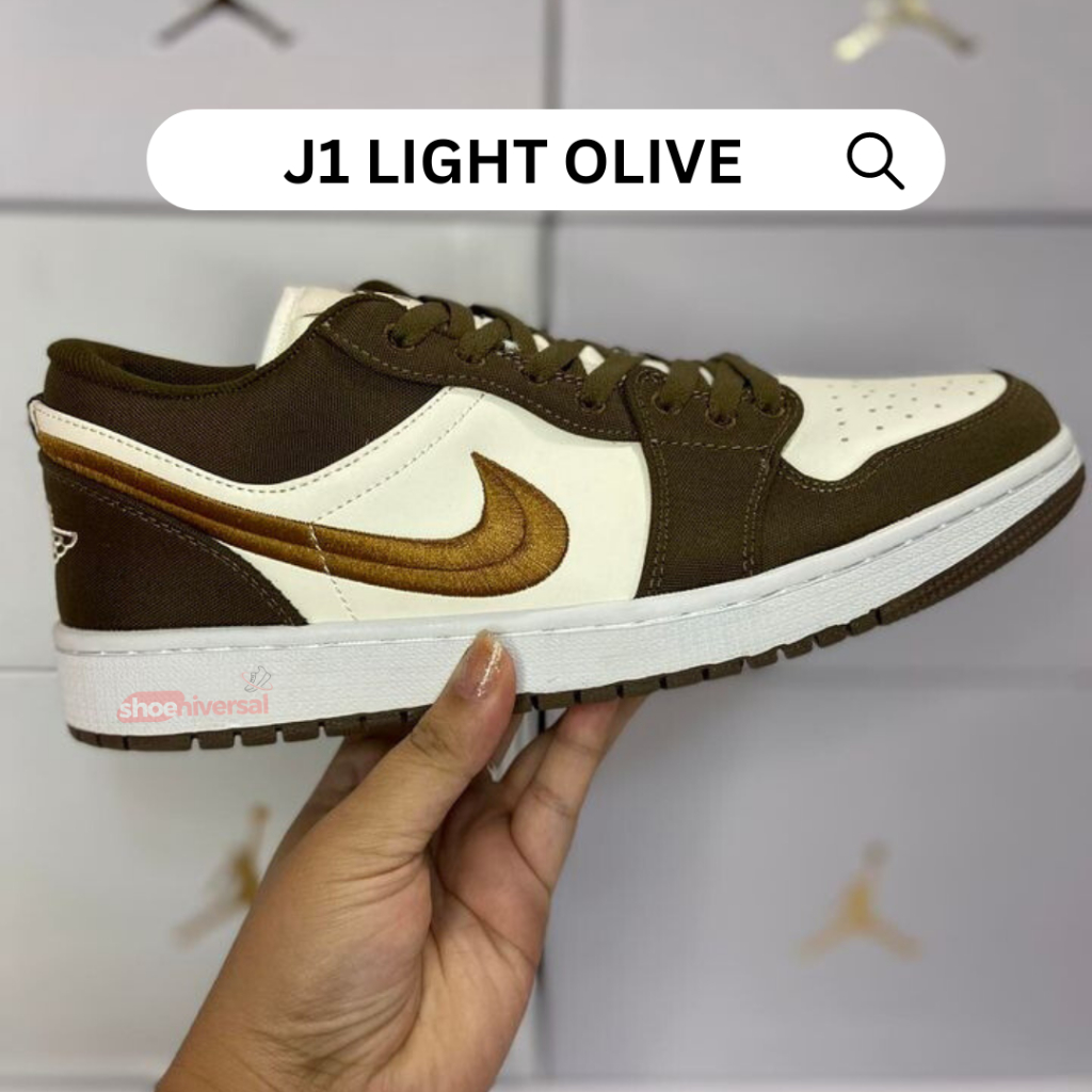 J1 Light Olive Sneakers for Men and Women | Shopee Philippines