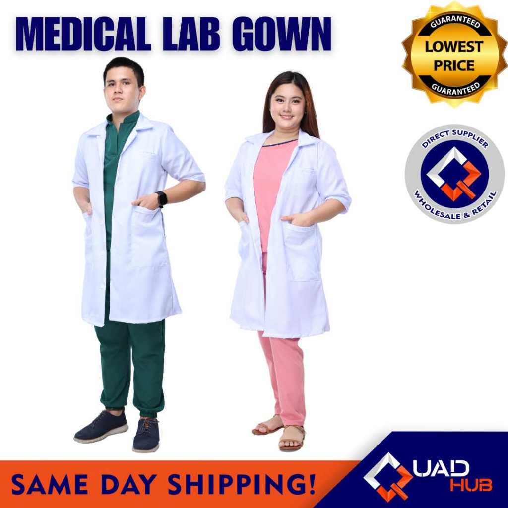 LABORATORY GOWN (HIGH-QUALITY FABRIC) | Shopee Philippines