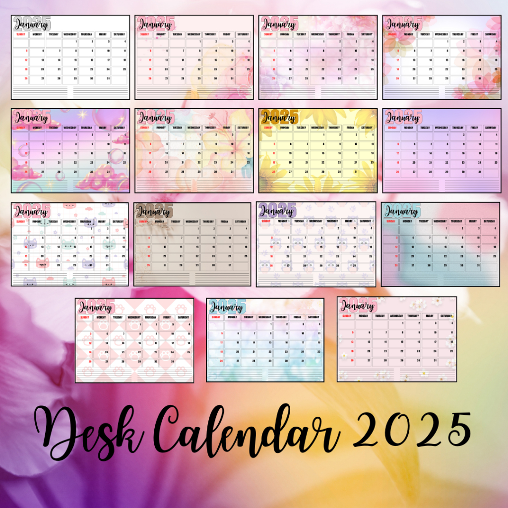DESK CALENDAR WITH CALENDAR JACKET 2025 (A4 size) | Shopee Philippines
