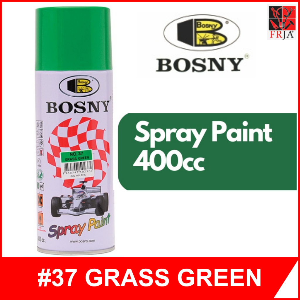 BOSNY #37 GRASS GREEN ORIGINAL ACRYLIC SPRAY PAINT 400CC | Shopee ...