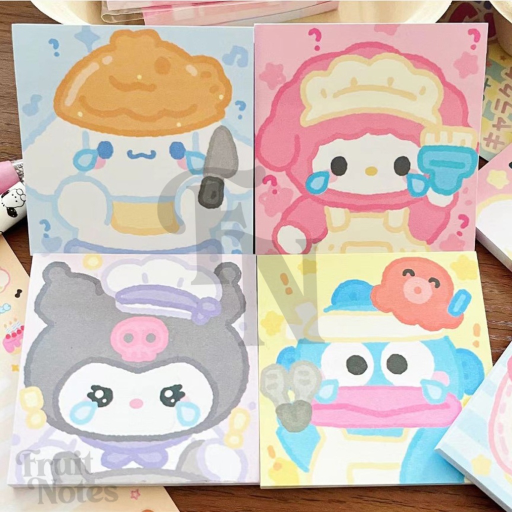 SN425 50 sheets Kawaii Sanrio Sticky Notes | Shopee Philippines