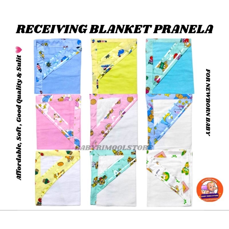 Pranela Hooded Blanket for Newborn Baby(random lining design) | Shopee ...