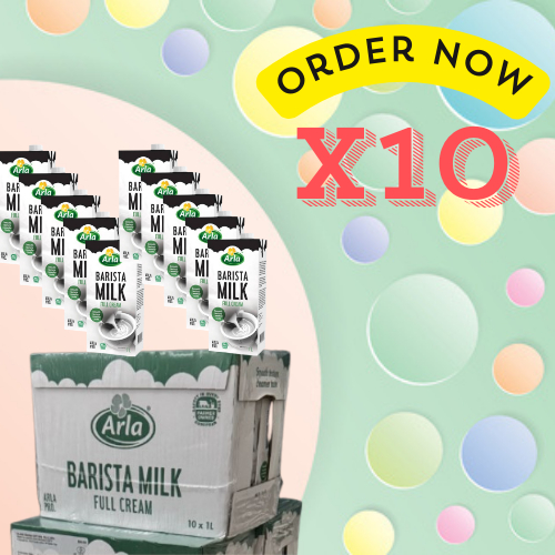 ARLA PRO Barista Milk 1L x10 Cartons – Full Cream Barista Milk for Coffee (Whole Case) | Shopee ...