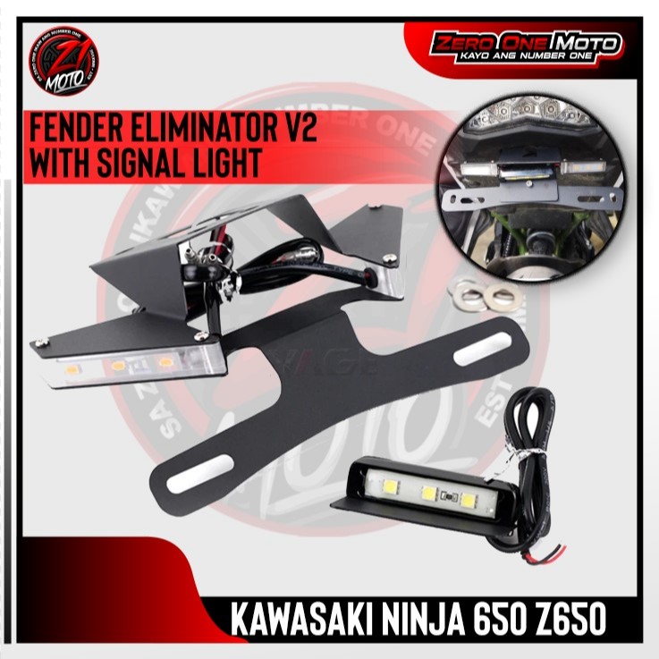 Z1 Ninja 650 Z650 Fender Eliminator V2 with Signal Light | Shopee ...