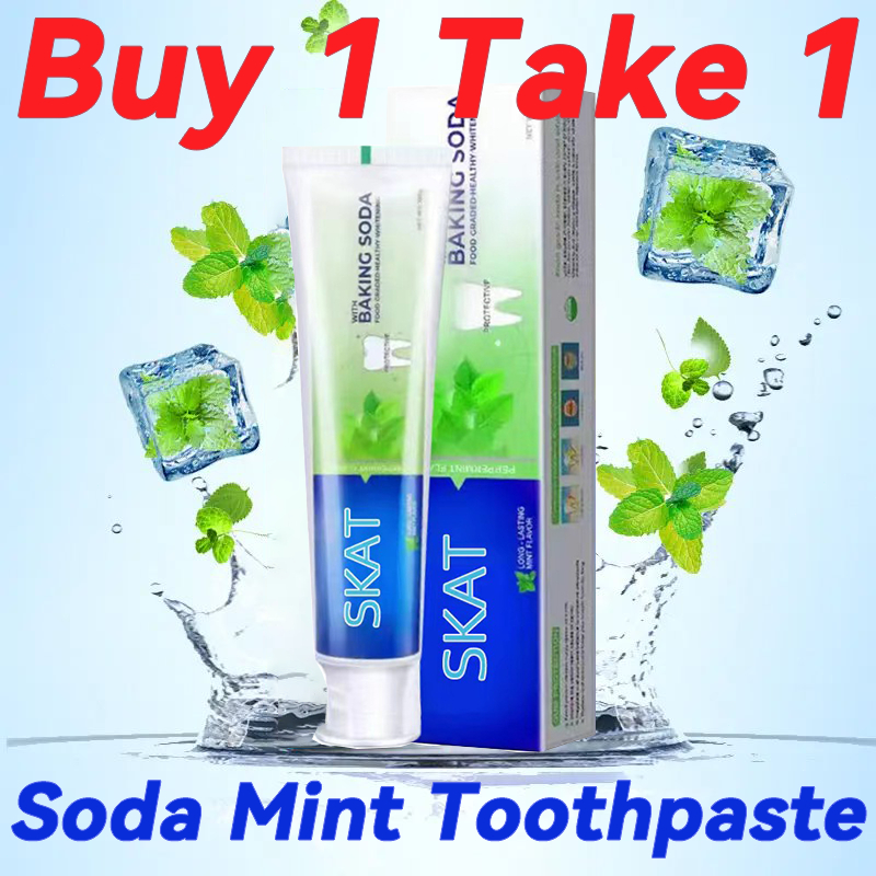 Mint toothpaste Baking soda toothpaste Whitens teeth Prevents tooth ...