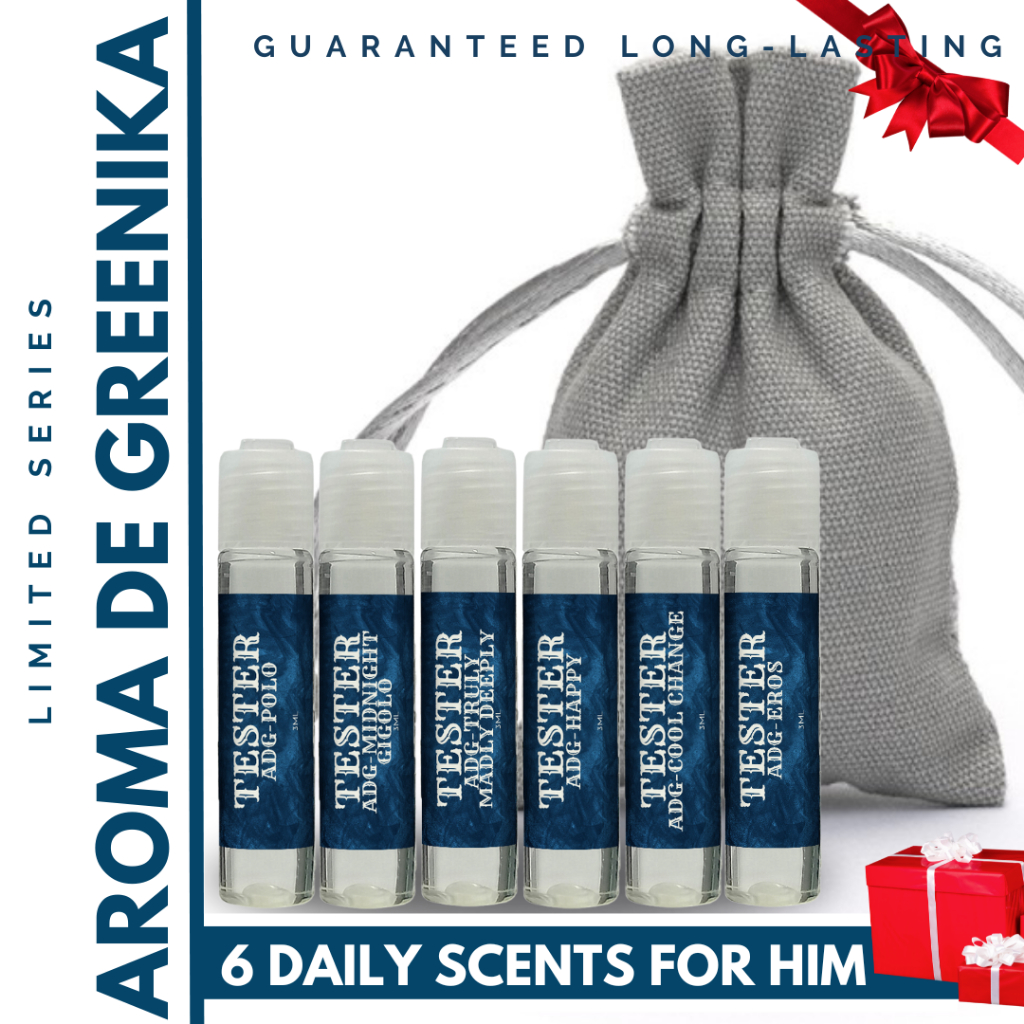 [ 6-IN-1 DAILY SCENT FOR HIM ] AROMA DE GREENIKA 6 Days Scents Trial ...