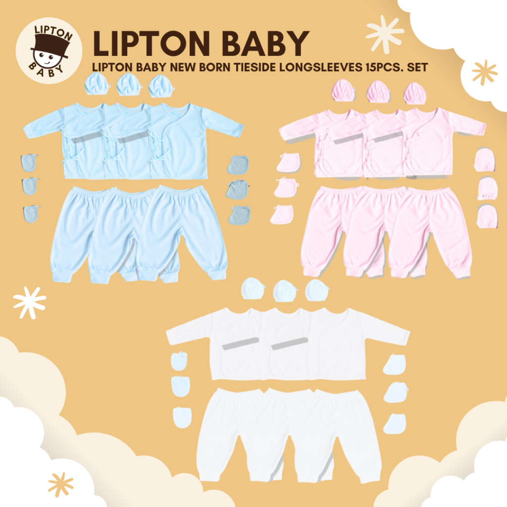 Lipton Baby Tieside Longsleeve Set | Shopee Philippines