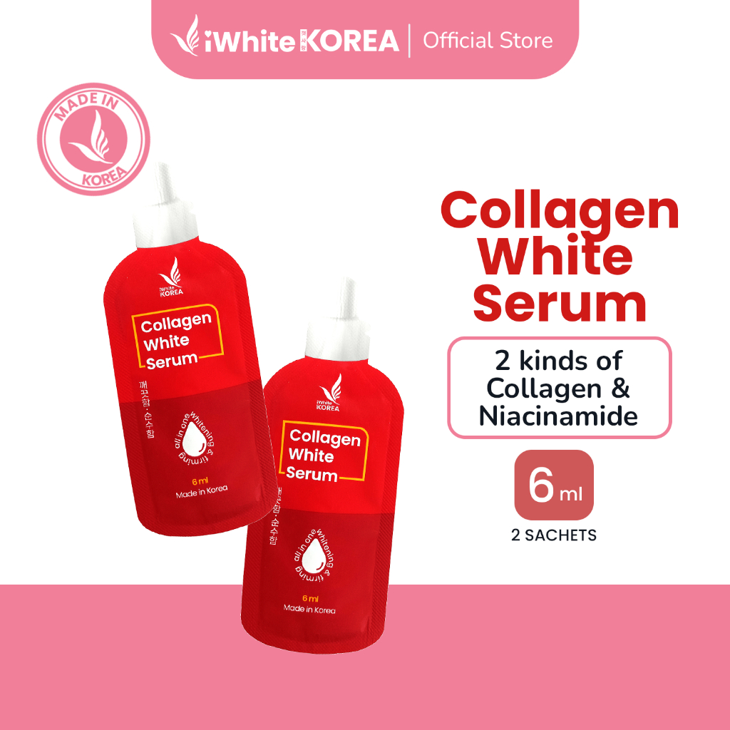iWhite Korea Collagen White Serum Sachet 6ml - (Bundle of 2) | Shopee ...