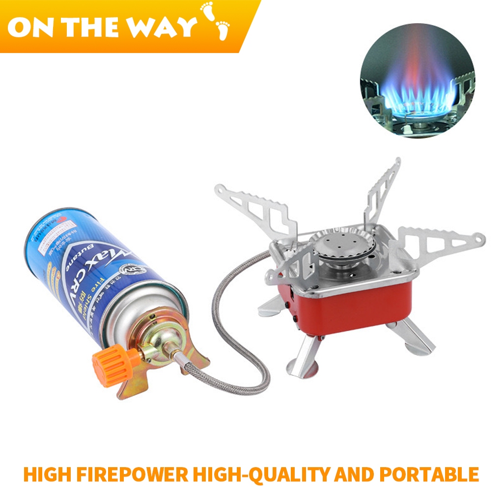 Camping Stove Powered Portable Card Type Portable Folding Mini Gas ...