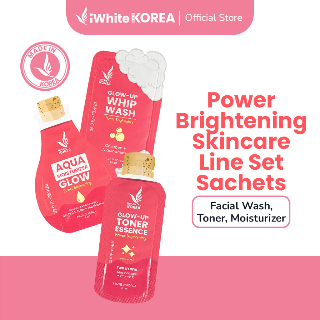 iWhite Korea Power Brightening Skincare Line Sachets Set | Shopee ...