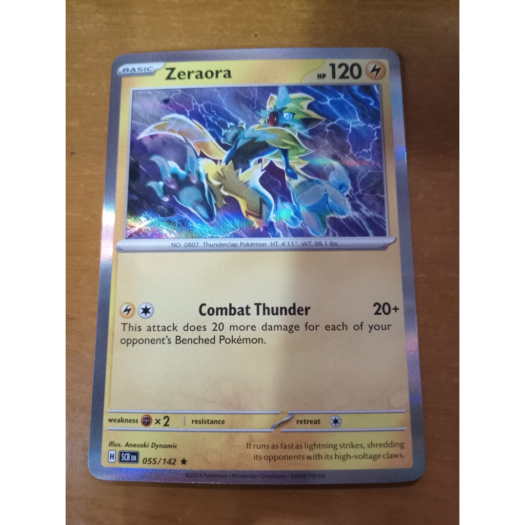 Zeraora - 055/142 - Rare SCR Stellar Crown Pokemon TCG Standard ENG | Shopee Philippines
