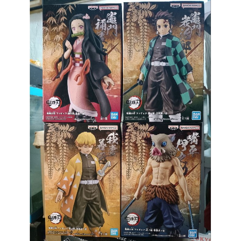 DXF DEMON SLAYER TANJIRO NEZUKO INOSUKE ZENITSU SET OF 4 MISB MIB ...