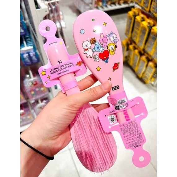 MINISO BT21 COLLECTION DETANGLING BRUSH | Shopee Philippines