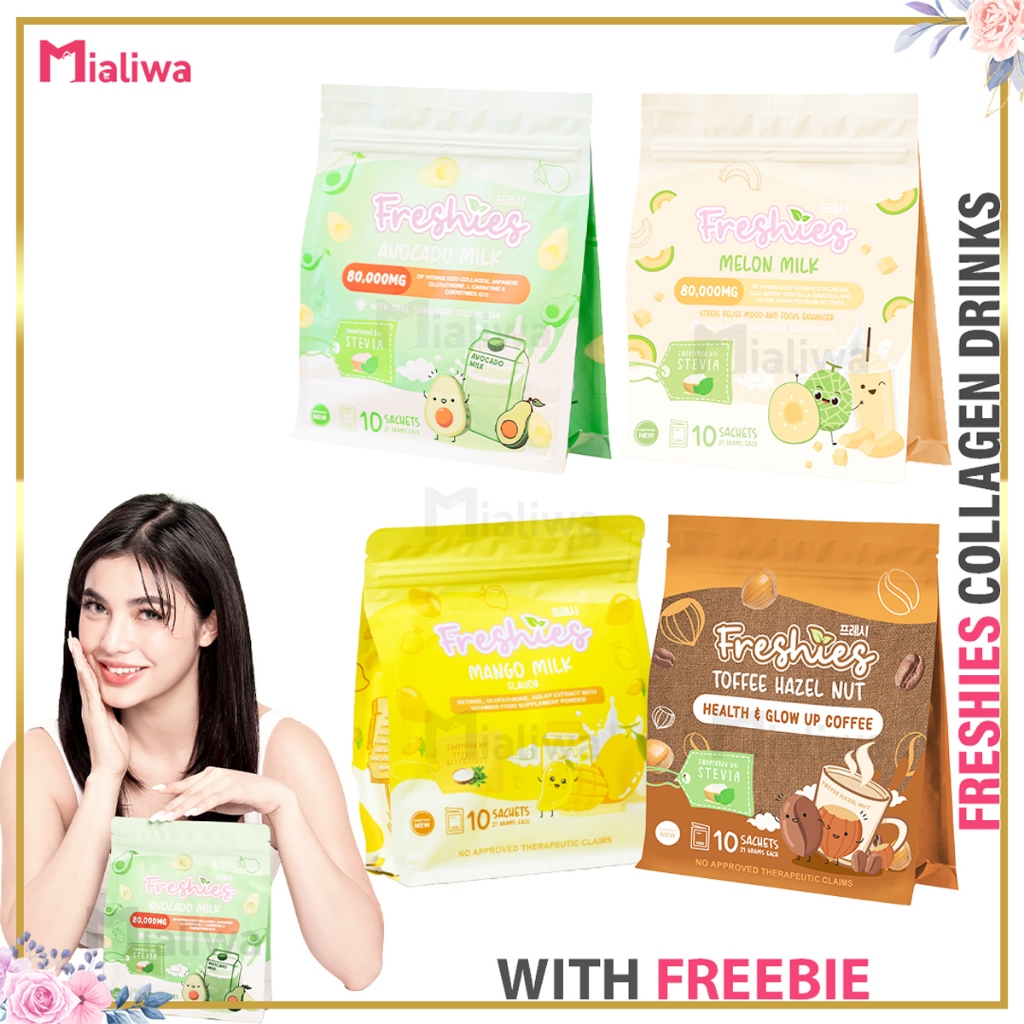 Freshies Avocado Melon Mango Milk Toffee Hazelnut Collagen Drink ...