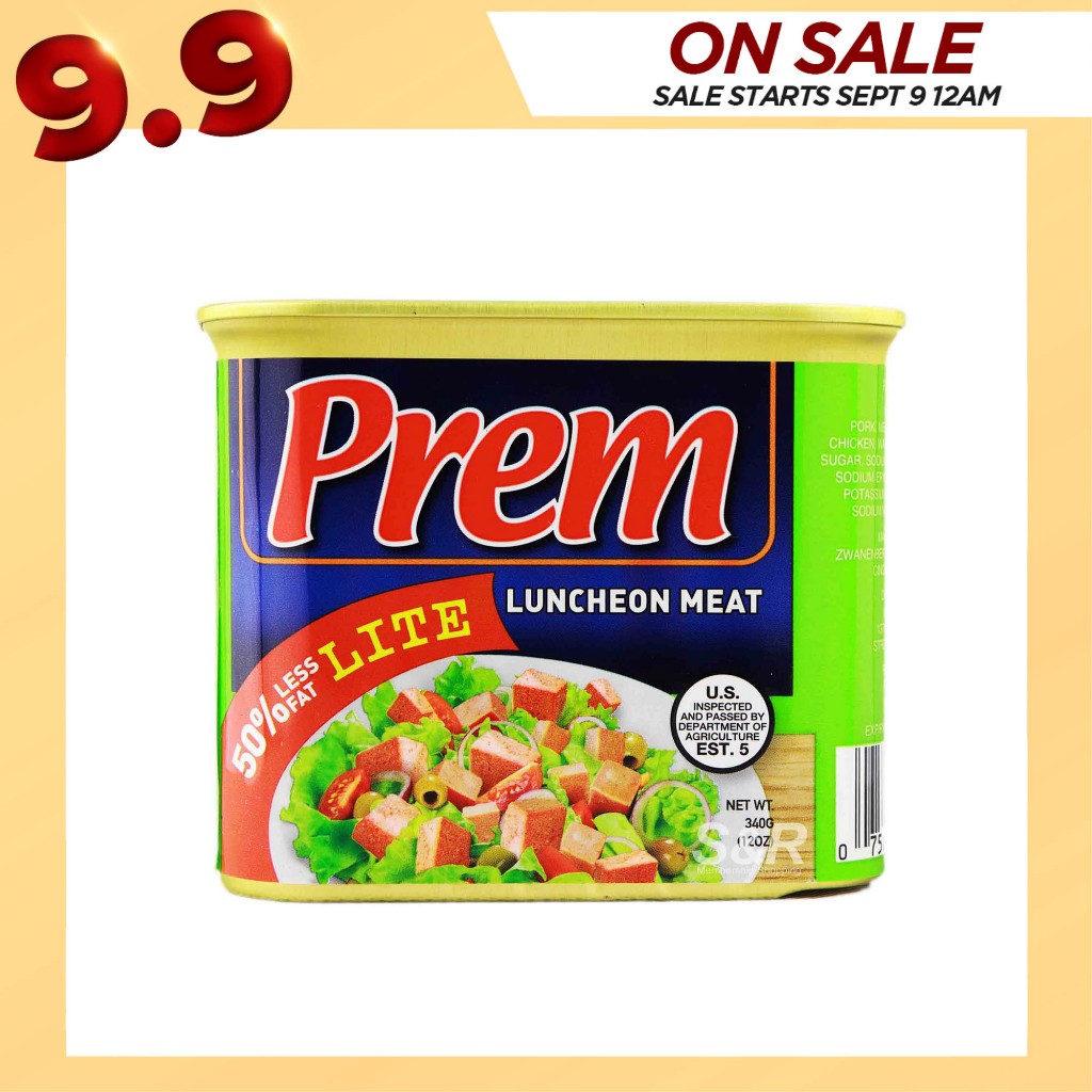 Prem Lite Luncheon Meat 340g | Shopee Philippines
