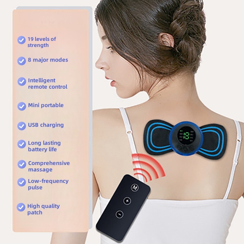 Mini Wireless Remote Control Massager Cervical Shoulder Body Massager ...