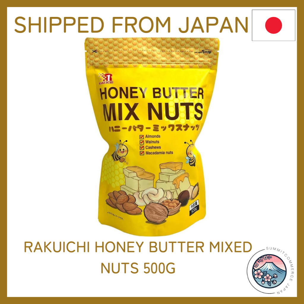 [Direct from Japan] Rakuichi Honey Butter Mixed Nuts 500g | Shopee ...