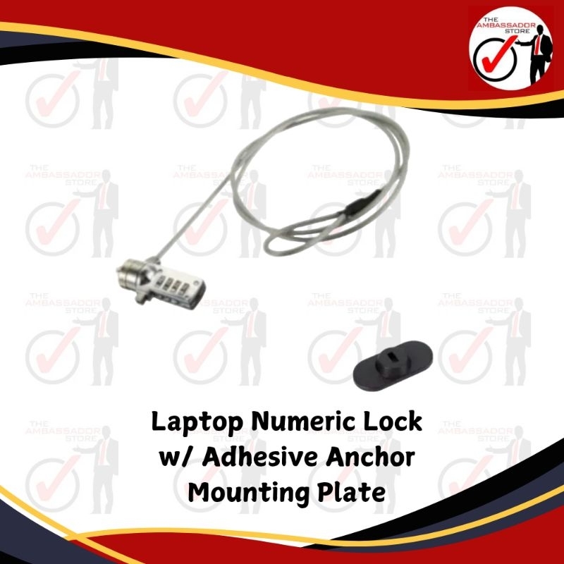 Laptop Anti-Theft Security Numeric 4Digits Combination Lock with ...
