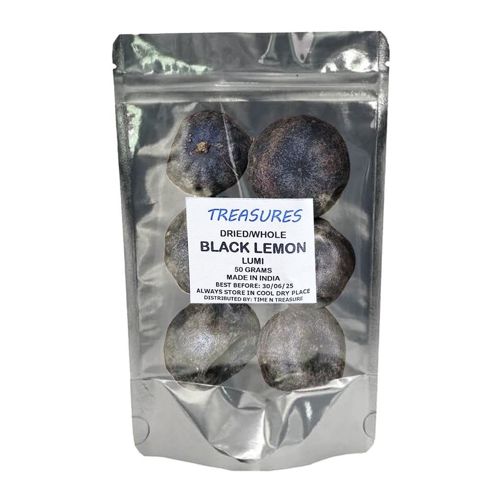 Treasures Black Lemon - Dried/Whole - Lumi - 100% Pure From India (50g ...