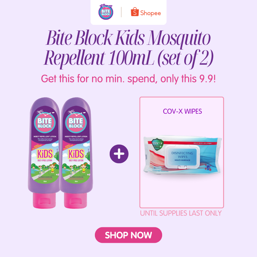 Bite Block Kids Insect Repellent Lotion 100mL Set of 2 | Shopee Philippines