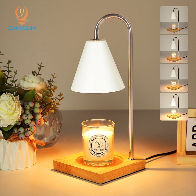 Bulb replaceable Led Warmer Candle Lamp Table Light Wax Melting Dimming ...
