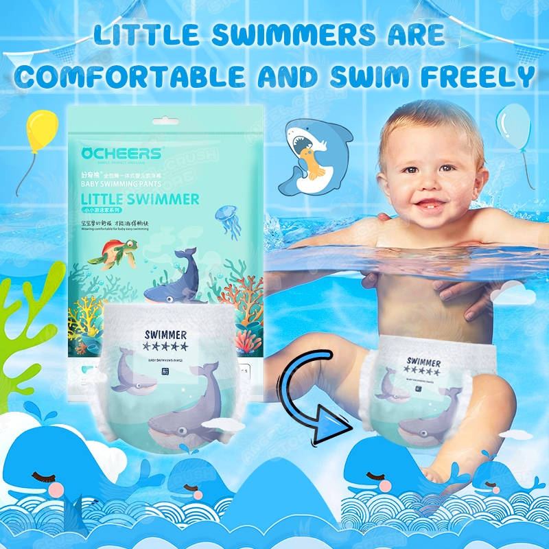 Baby Swimming Diaper Waterproof Pull-up Pants Diapers Disposable for ...