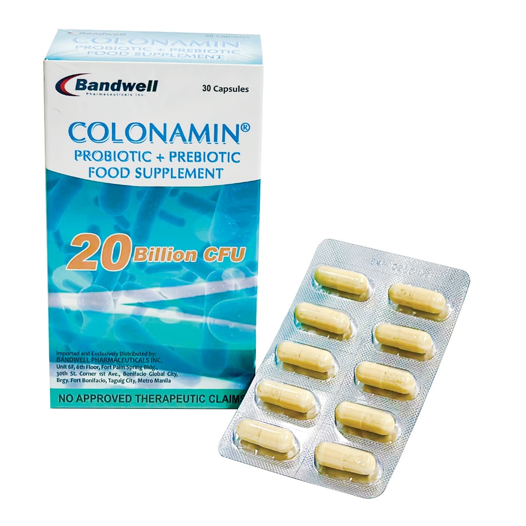 Colonamin (Probiotic + Prebiotic) 20 Billion Cfu Food Supplement ...