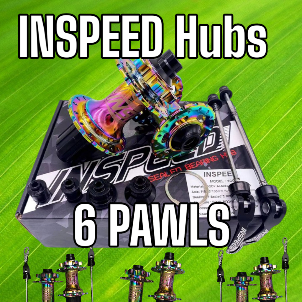 INSPEED Bike Hubs 6 Pawls 32 Holes Tunog Mayaman Hub Quick Release for ...