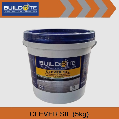 BUILDRITE CLEVER SIL GRAY (5kg) WATER-BASED POLYURETHANE MEMBRANE ...