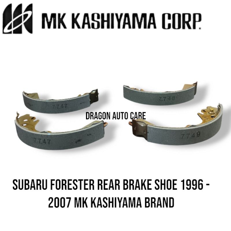Subaru Forester Rear Brake Shoe 1996 - 2007 MK Kashiyama Brand | Shopee ...