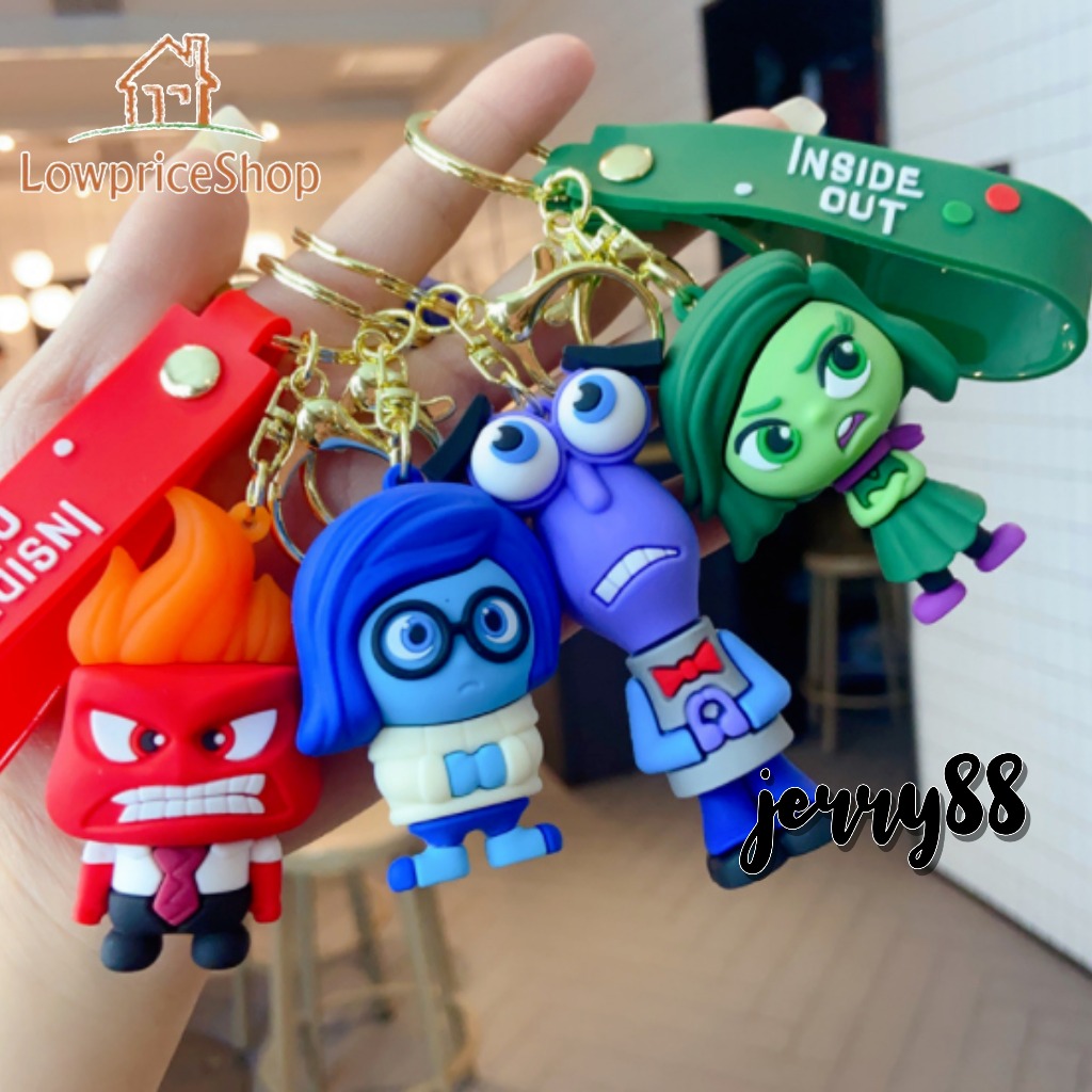 JERRY88 1pc Inside Out Keychain, Cartoon Keychain Disney and Pixar ...