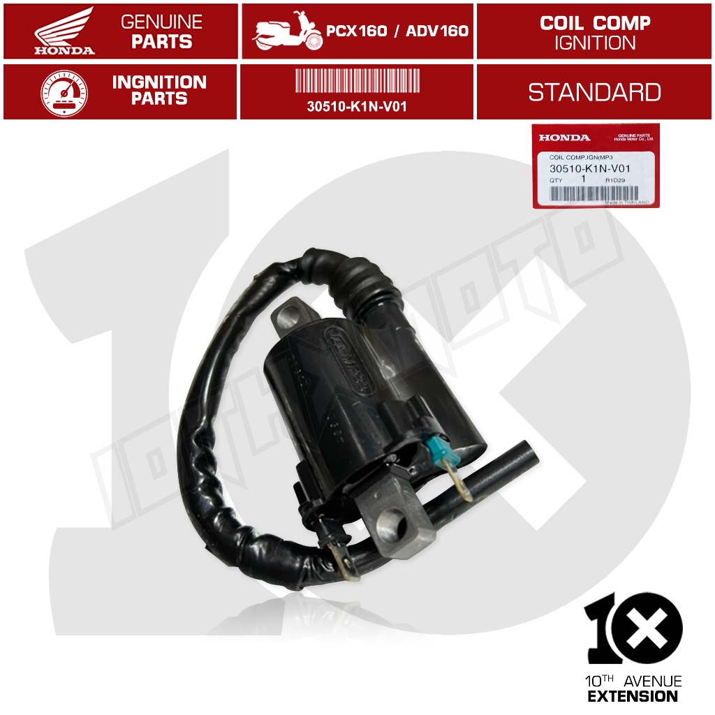 10thX Honda Genuine Ignition Coil Part No. 30510-K1N-V01 for PCX160 ...