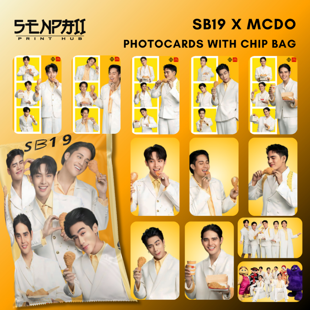 SB19 X MCDO | FAN-MADE PHOTOCARDS with CHIP BAG | Shopee Philippines