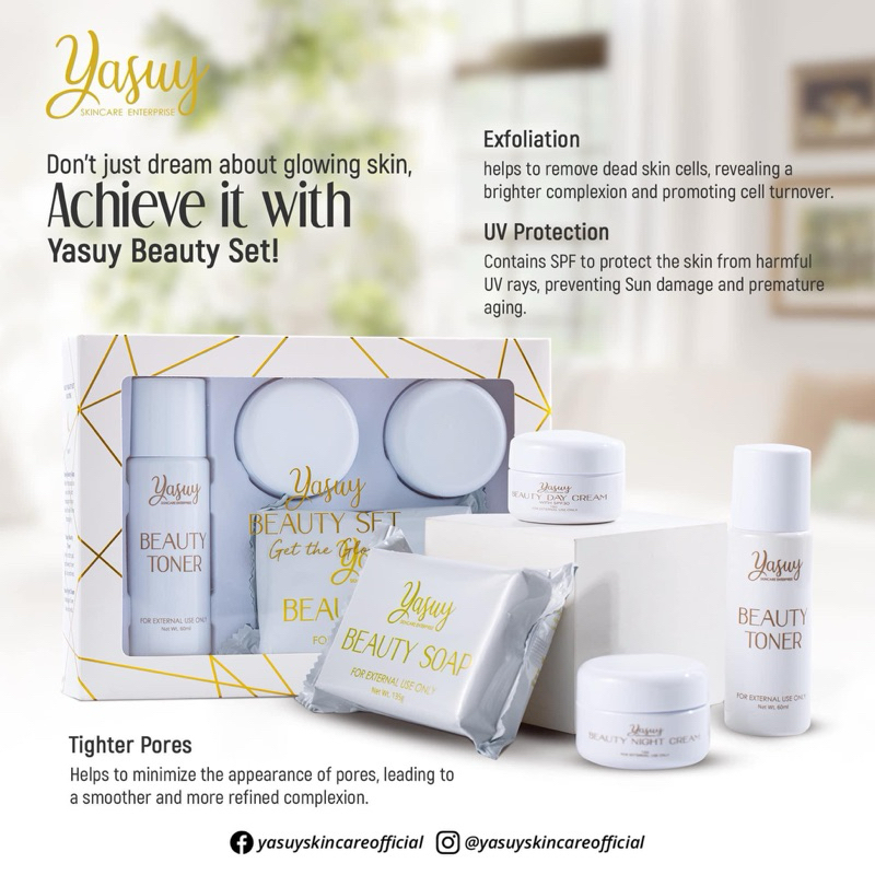 Yasuy Beauty Set (New PACKAGING) new stock | Shopee Philippines
