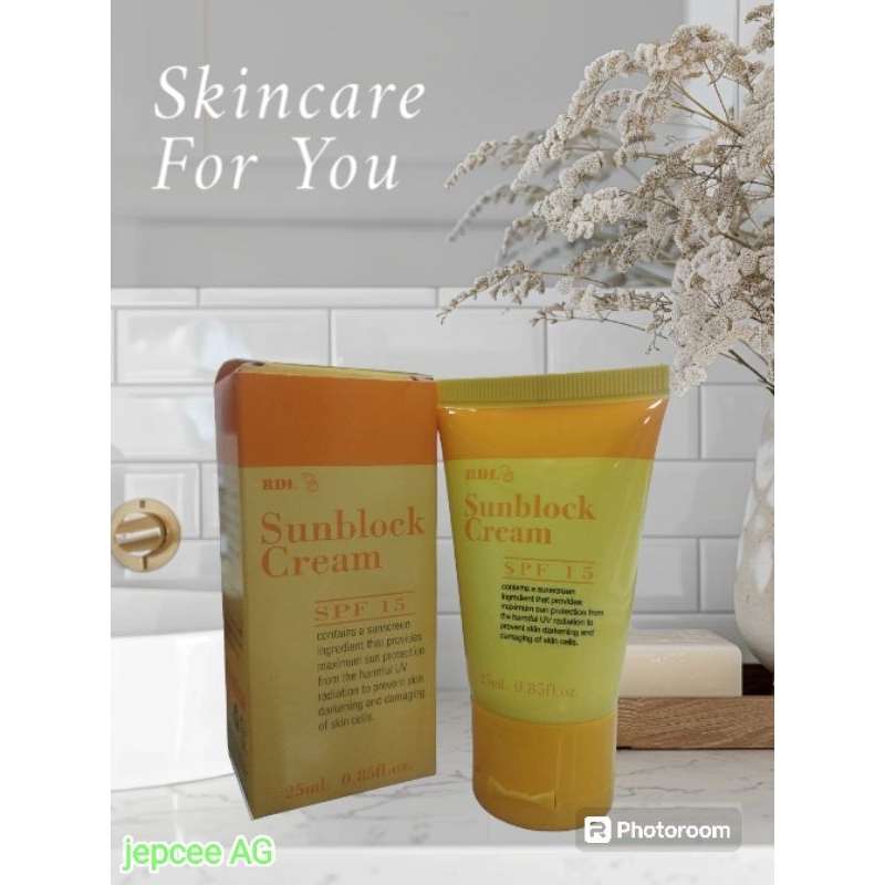 RDL Sunblock cream 25ml tube | Shopee Philippines