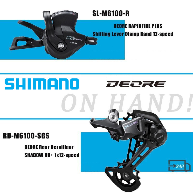 SHIMANO Deore M6100 12 Speed MTB Groupset SL RD M6100 Shifter Rear Derailleur MTB Bicycle ...