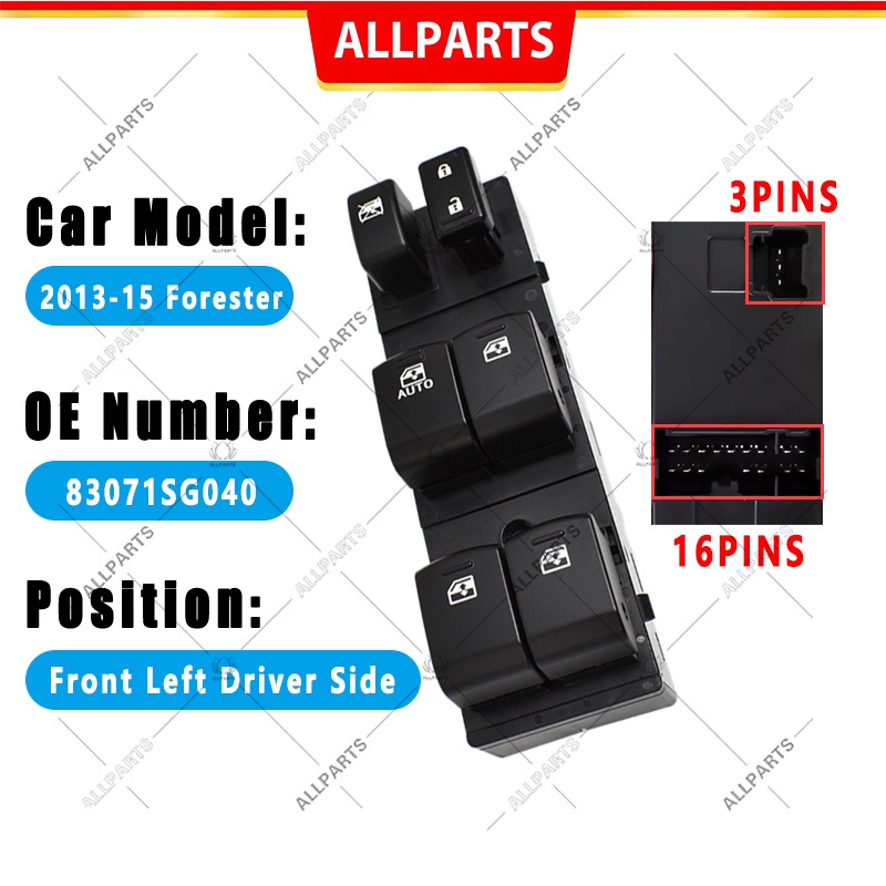SUBARU 2013-15 Forester Main Switch Power Window 83071SG040 | Shopee ...