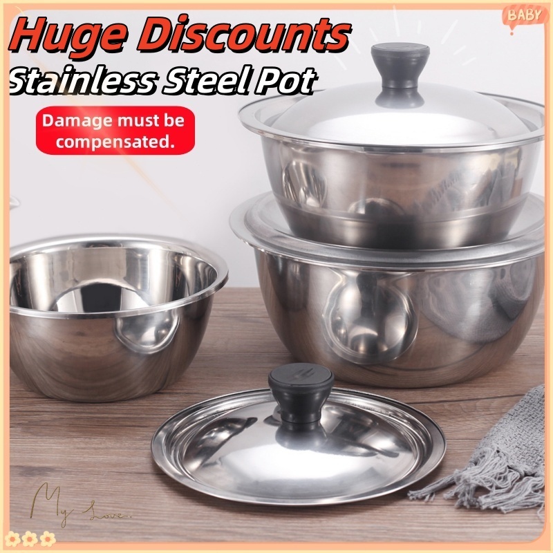 Stainless Steel Basin Home Kitchen Sink Bathroom Basin Planggana ...