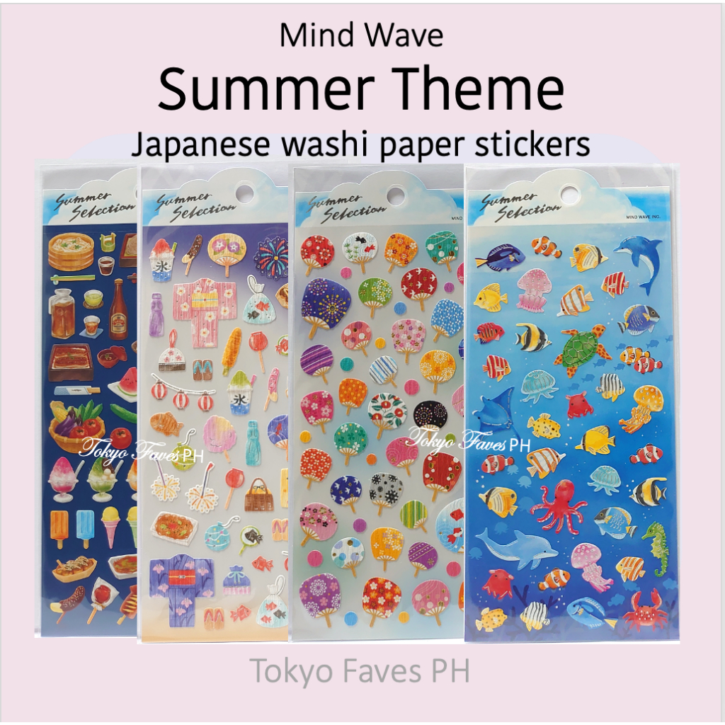 Mind Wave Summer in Japan Theme Stickers | Shopee Philippines