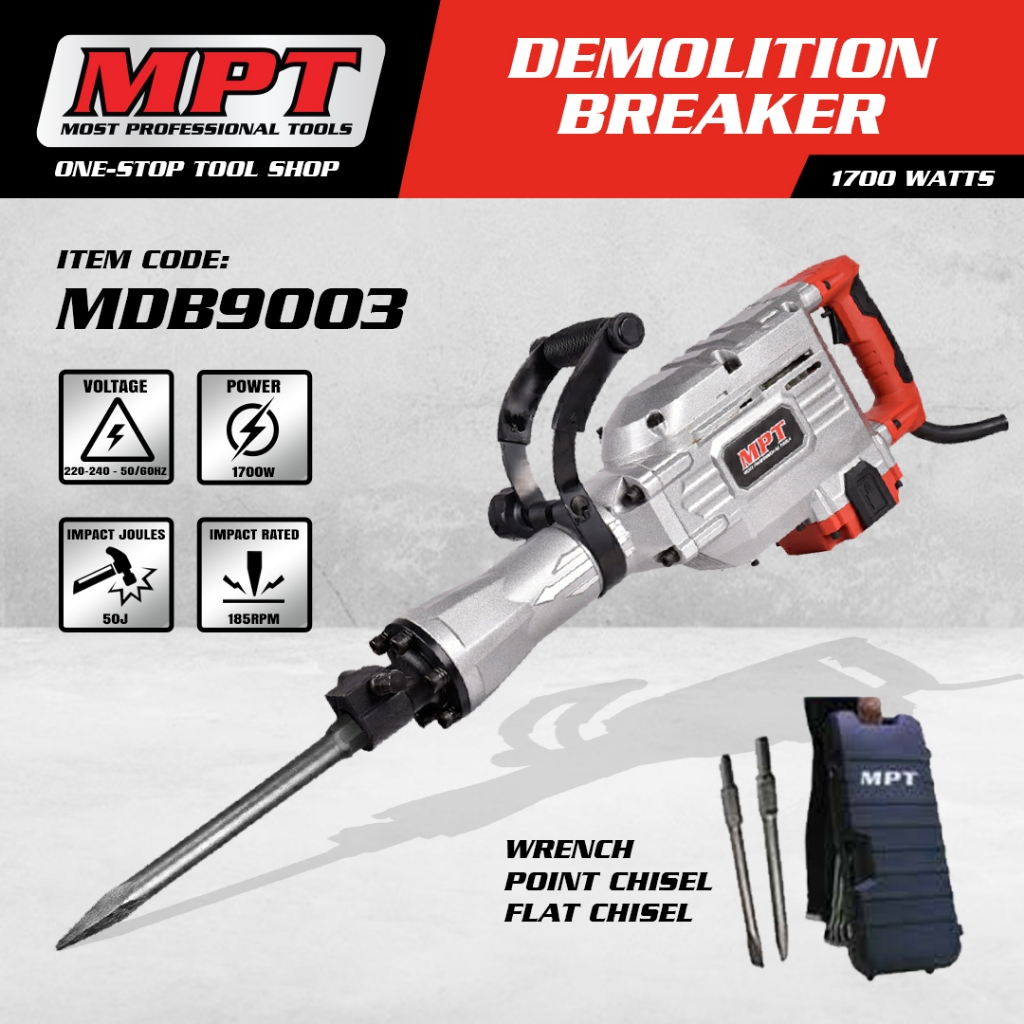 MPT Demolition Breaker 1UNIT/CTN 1700w | Shopee Philippines