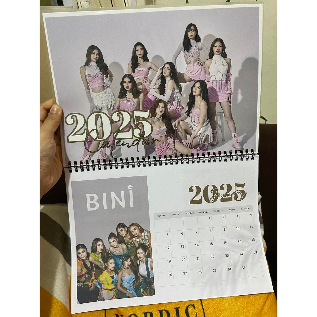 BINI - 2025 Wall Calendar | Aesthetic Design | Customized | Shopee ...
