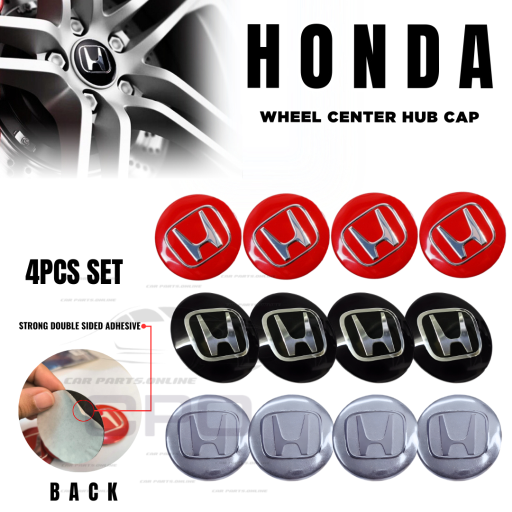 CPO 2”/2.5” Honda Logo Car Wheel Center Hub Cap Sticker Emblem | Shopee ...