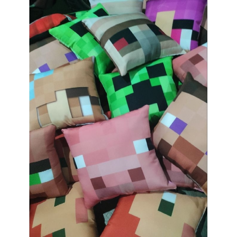 MINECRAFT pillow Design 11x12 inches only | Shopee Philippines