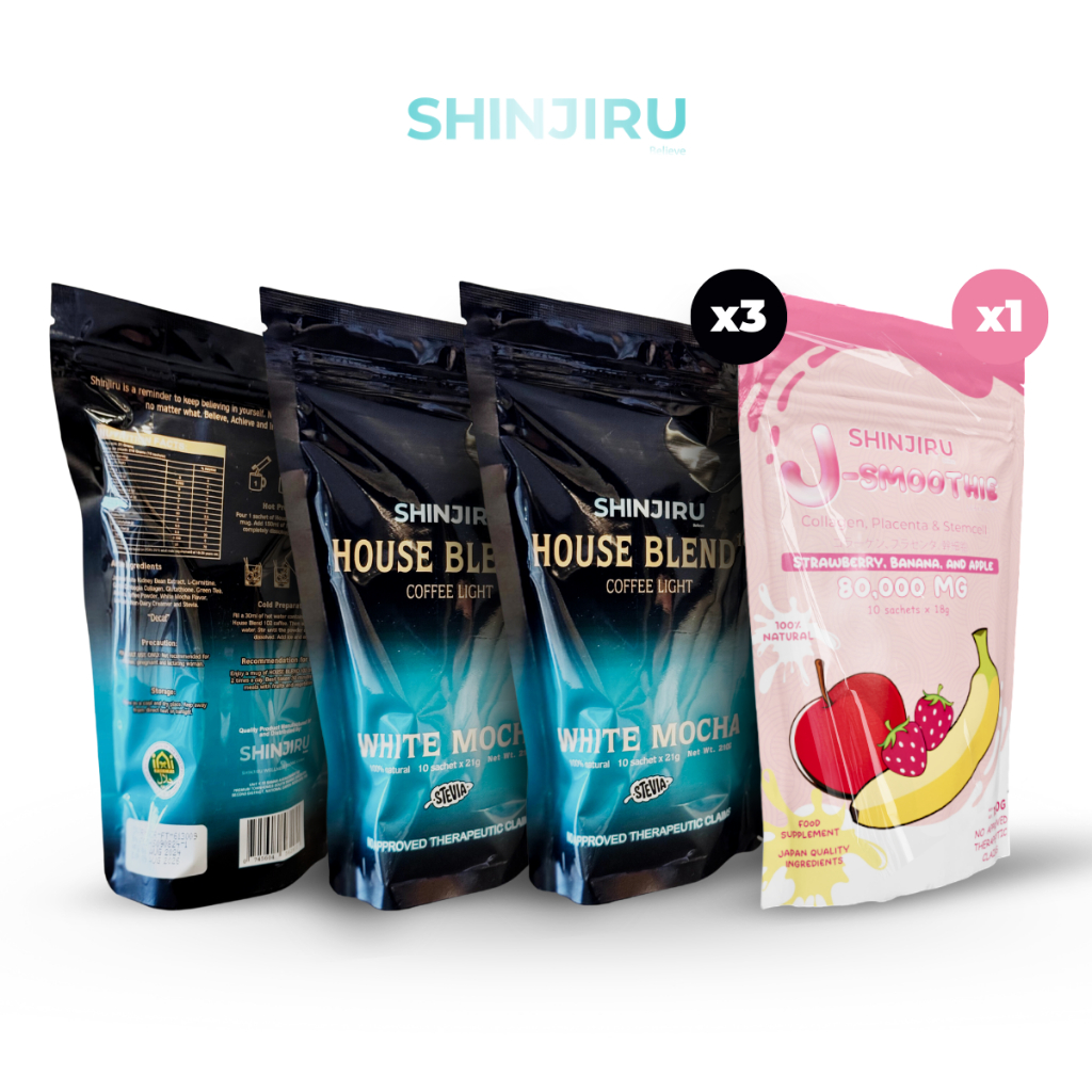 Shinjiru Coffee Blend Slimming | 3pcs Bundle with free 1 pack J ...