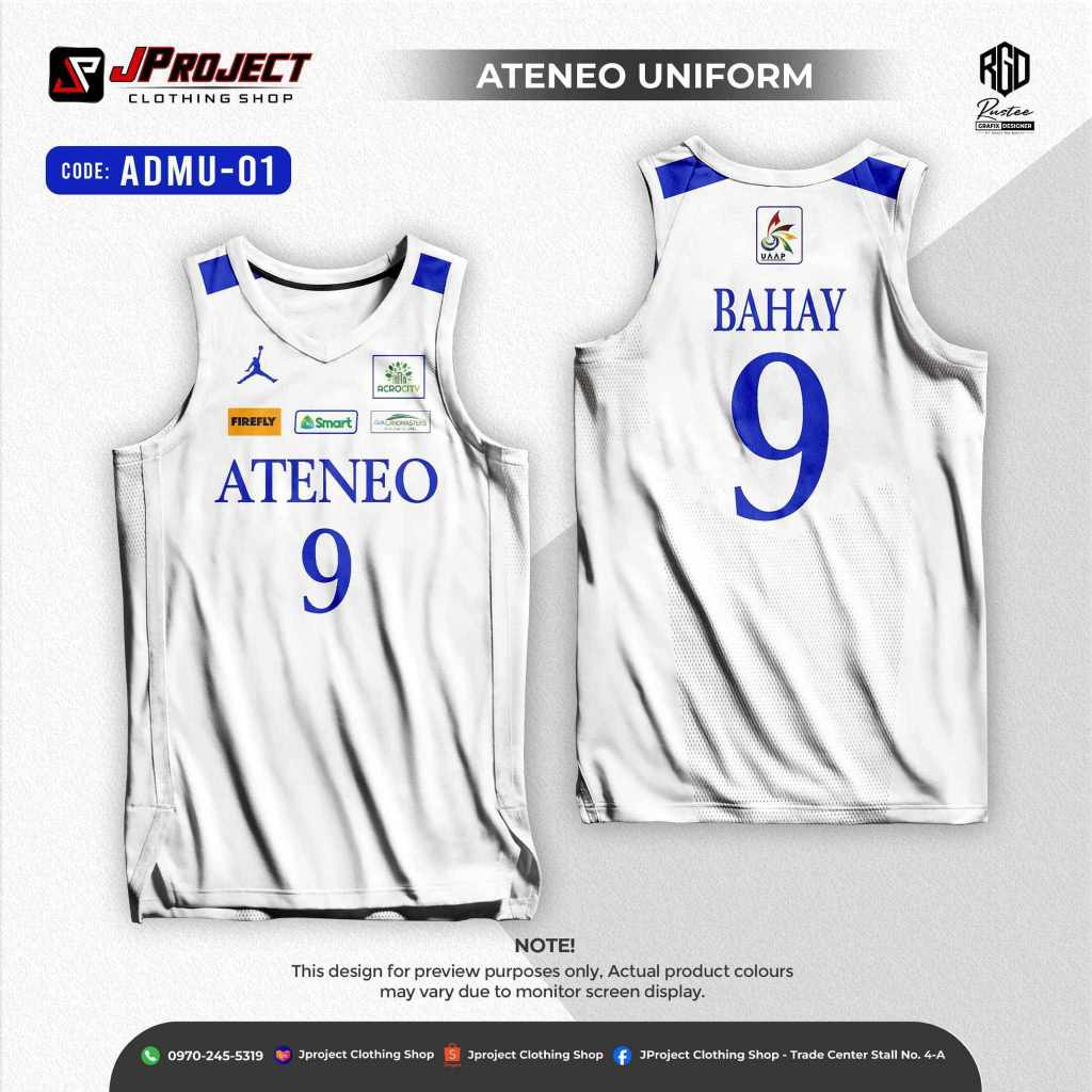 PERSONALIZE SURNAME & NUMBER PREMIUM BASKETBALL JERSEY (ATENEO ...