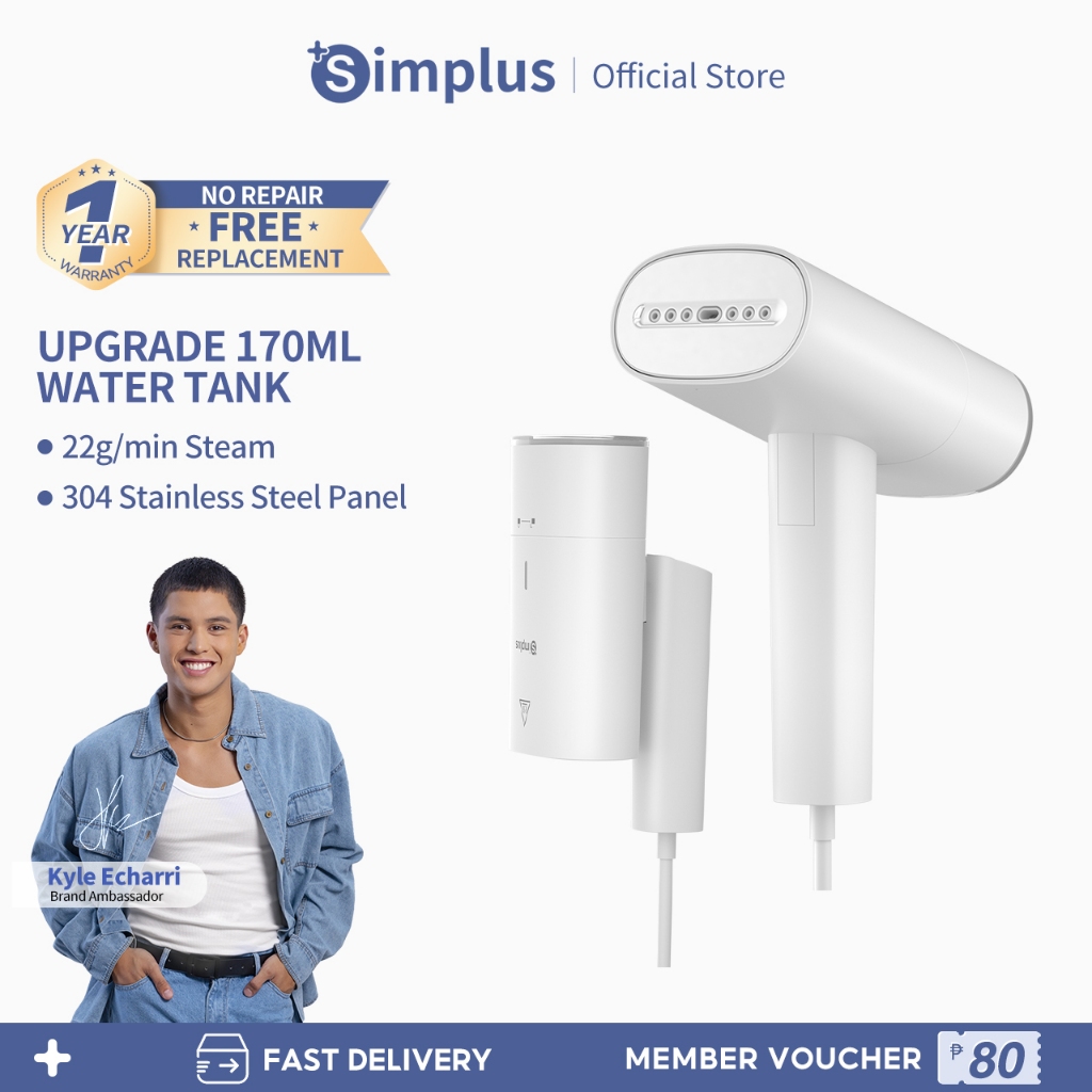 Simplus Handheld Garment Steamer 1200W Strong Steam Portable Foldable ...